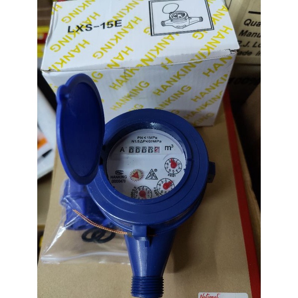 HANGKING BRAND PVC watermeter blue,METAL water meter dry type | Shopee ...