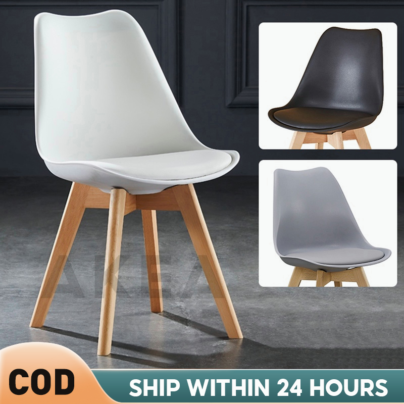 [2 Type] Dining Chair With Cushion Nordic Aesthetic Chair For Dining ...