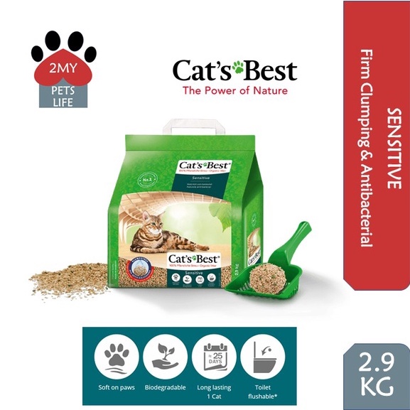Cat's Best Sensitive Cat Litter 8L (2.9KG) | Shopee Philippines