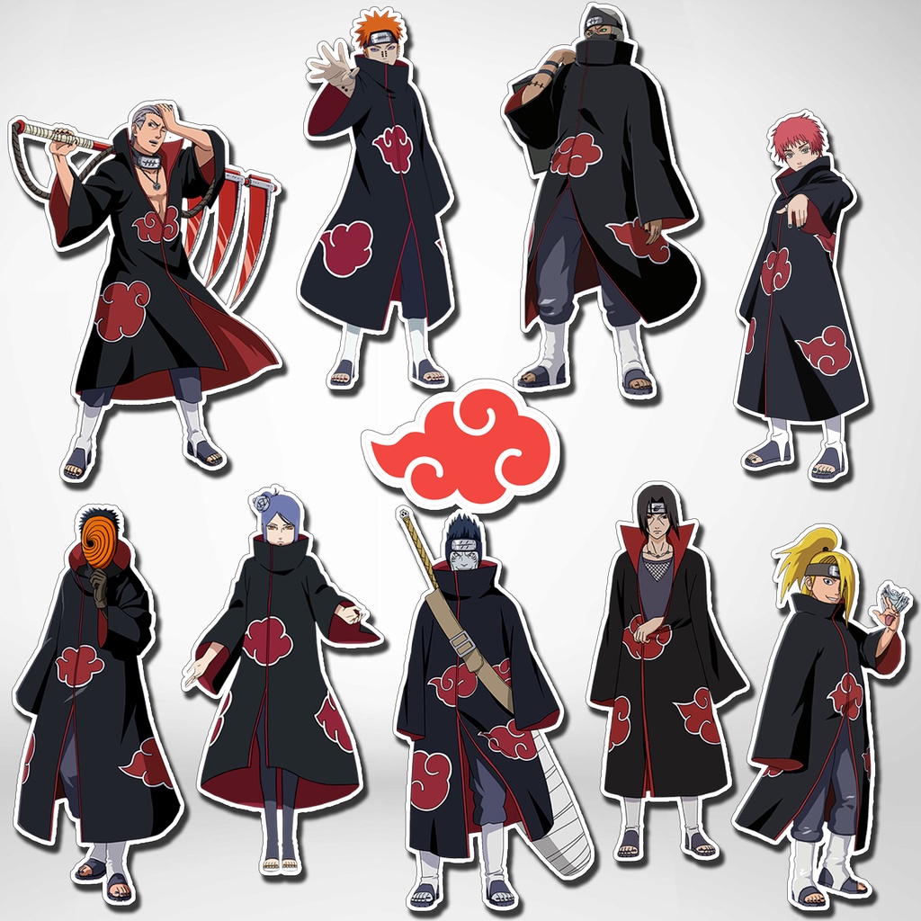 Stickers/sticker Anime Akatsuki Aesthetic Waterproof Laminate Stickers ...