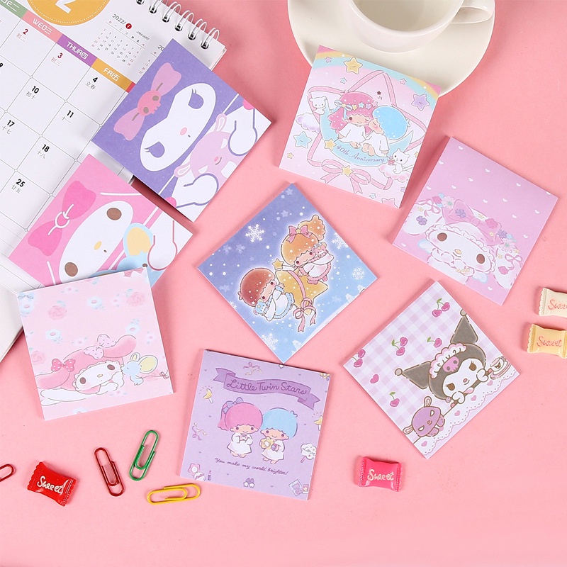 Sanrio Post-it Notes Big-Eared Dog Melody Can Stick N Times Stickers ...