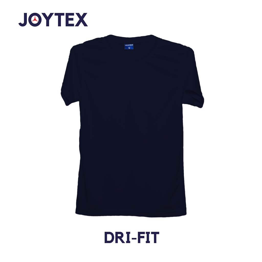 JOYTEX Dri-Fit Round Neck Navy Blue Plain Shirt | Shopee Philippines