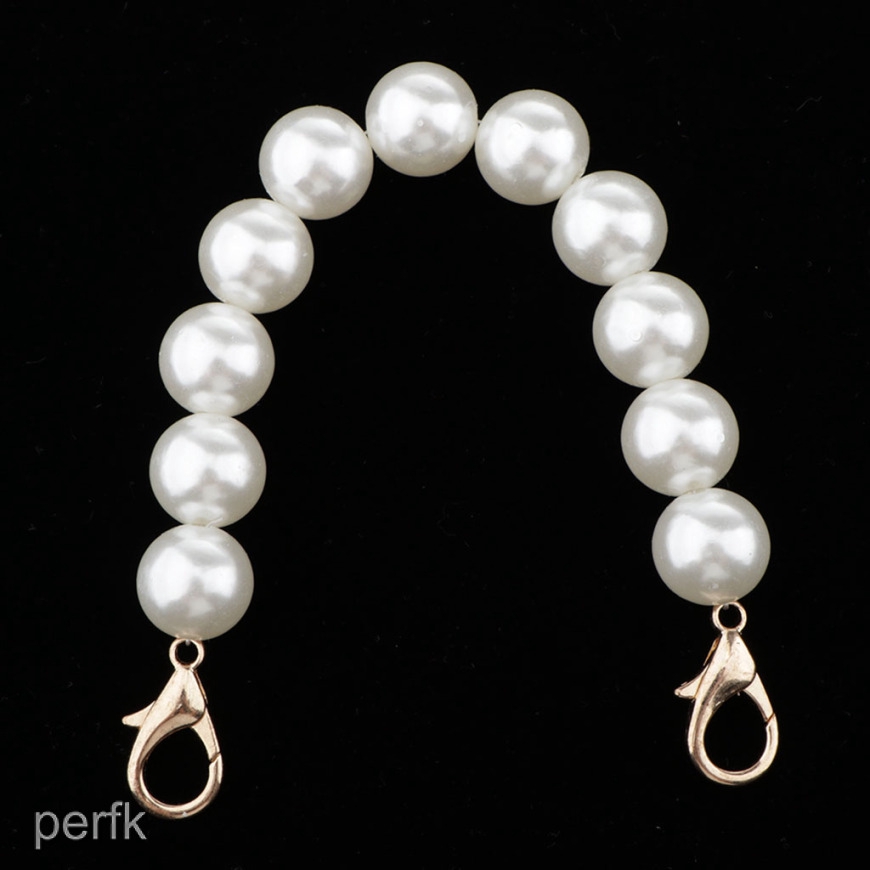 Round Pearl Beaded Handles for Handbags Strap DIY Craft Bag Making ...