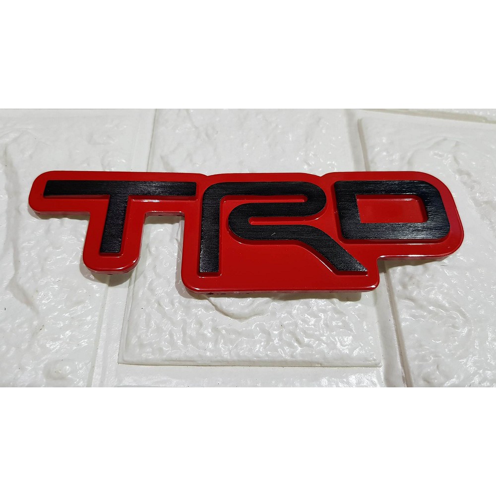 TRD Trunk Emblem (Red And Black) | Shopee Philippines