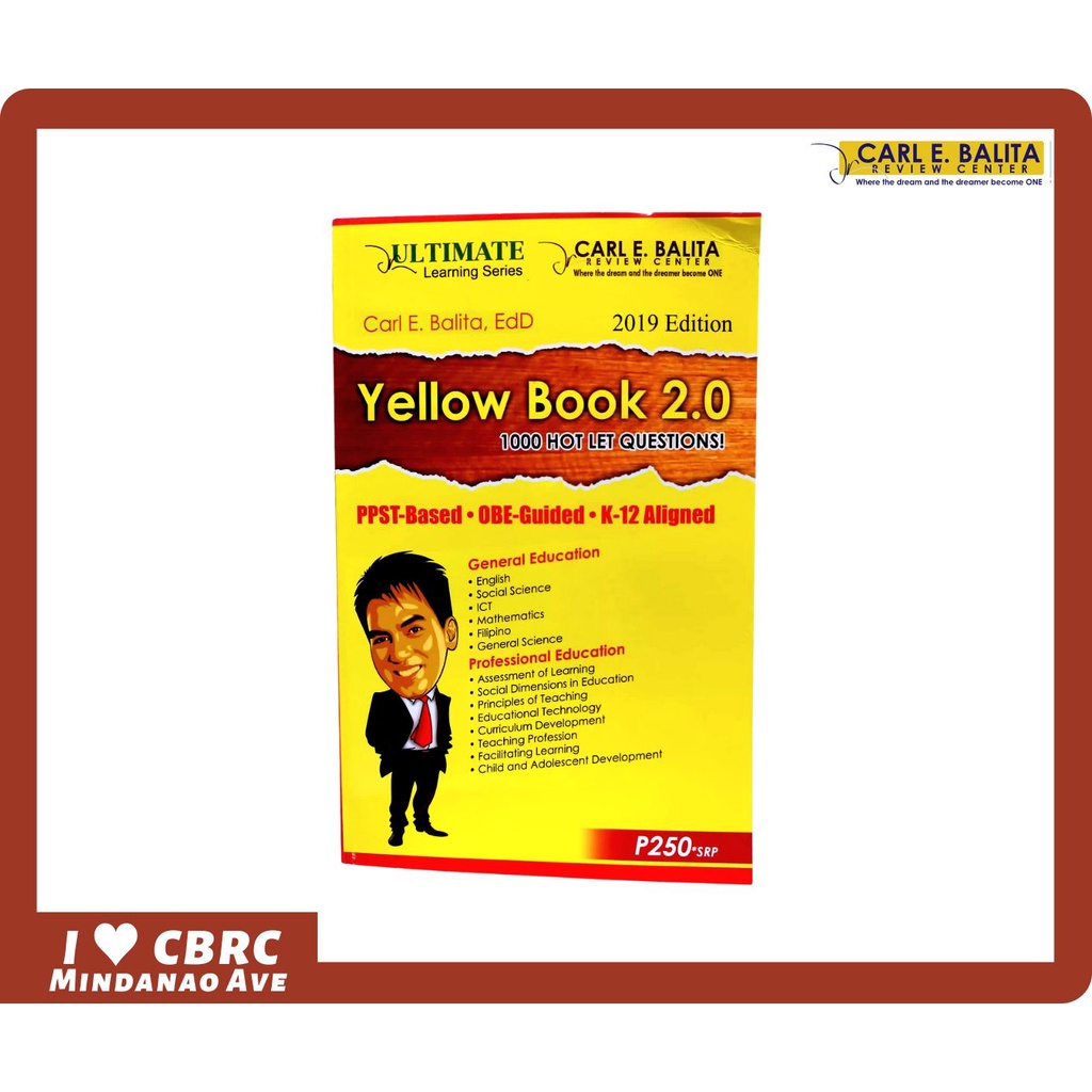 CBRC LET REVIEWER YELLOW BOOK 2.0 - 1,000 Hot LET Questions (2019 ... CBRC LET REVIEWER YELLOW BOOK 2.0 - 1,000 Hot LET Questions (2019 ...