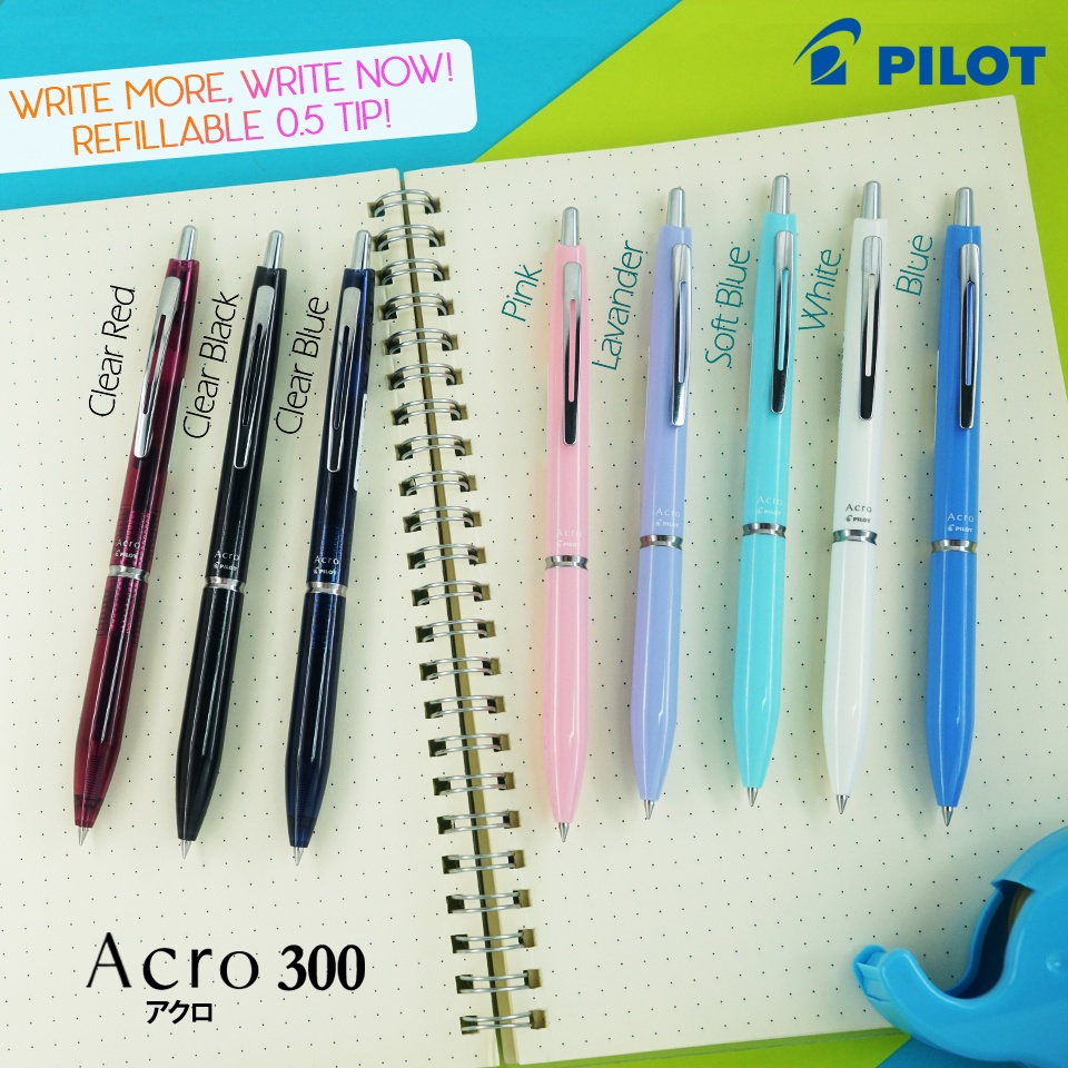 Pilot BAC-30EF Acro 300 Pen Extra Fine | Pilot Pen | Shopee Philippines