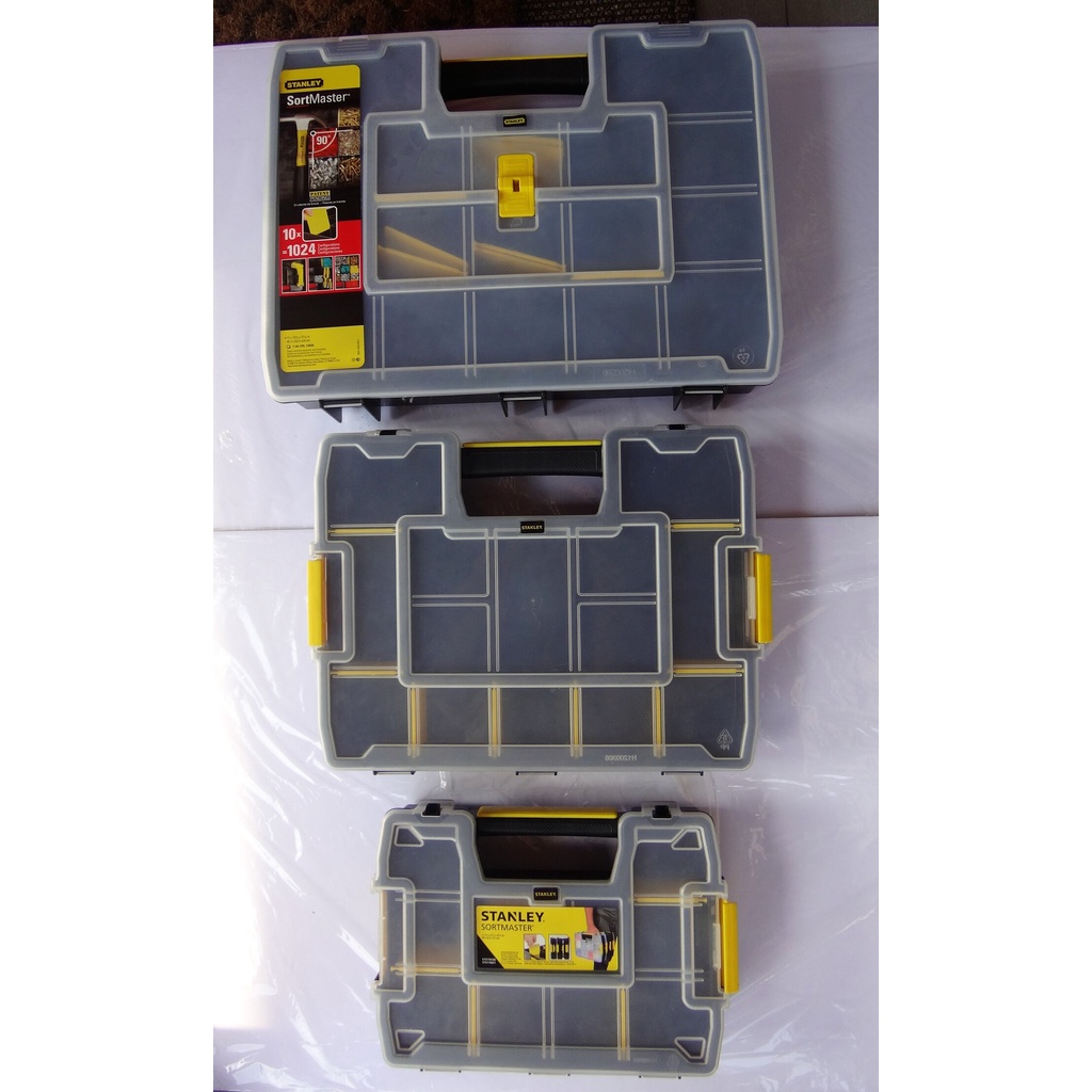 Stanley Sortmaster Organizer Boxes Storage Box Stackable Assorted Sizes ...