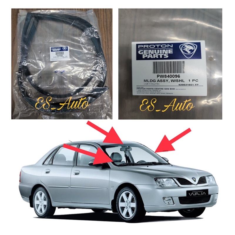 PROTON WAJA FRONT/ REAR WINDSCREEN MOULDING RUBBER/ GETAH CERMIN DEPAN ...