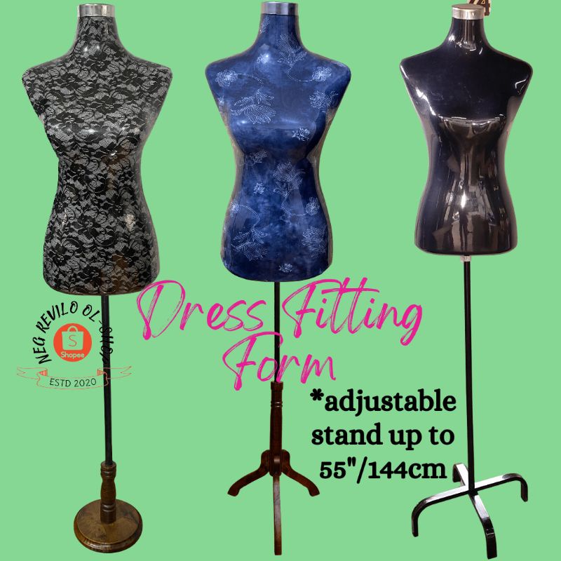 Female Dress Fitting Form Wood and Metal Stand | Shopee Philippines