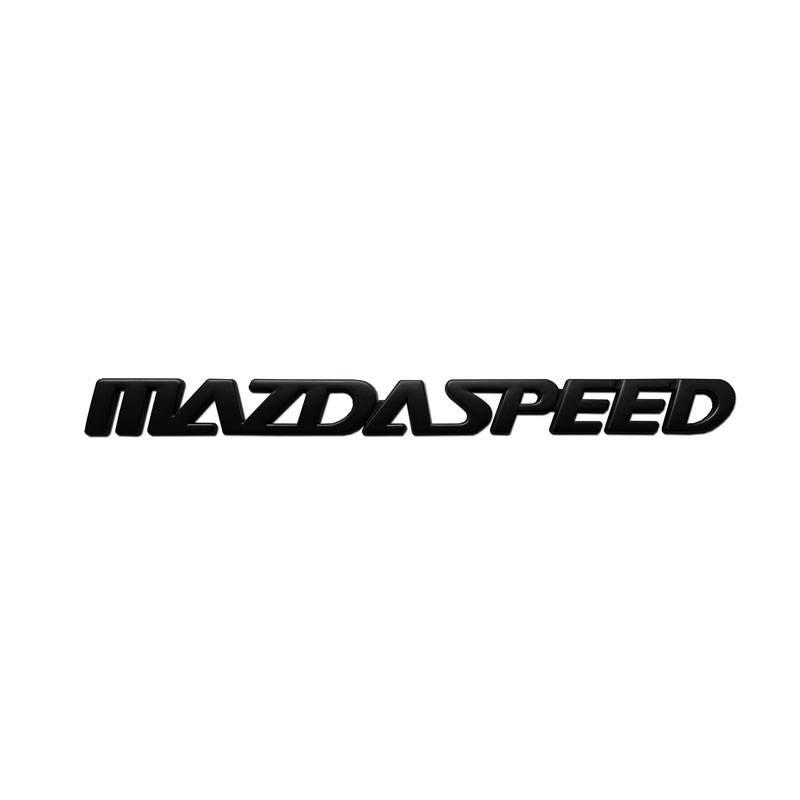 Car Decor 3D Metal MS MazdaSpeed Logo Front Hood Grill Emblem Grille ...