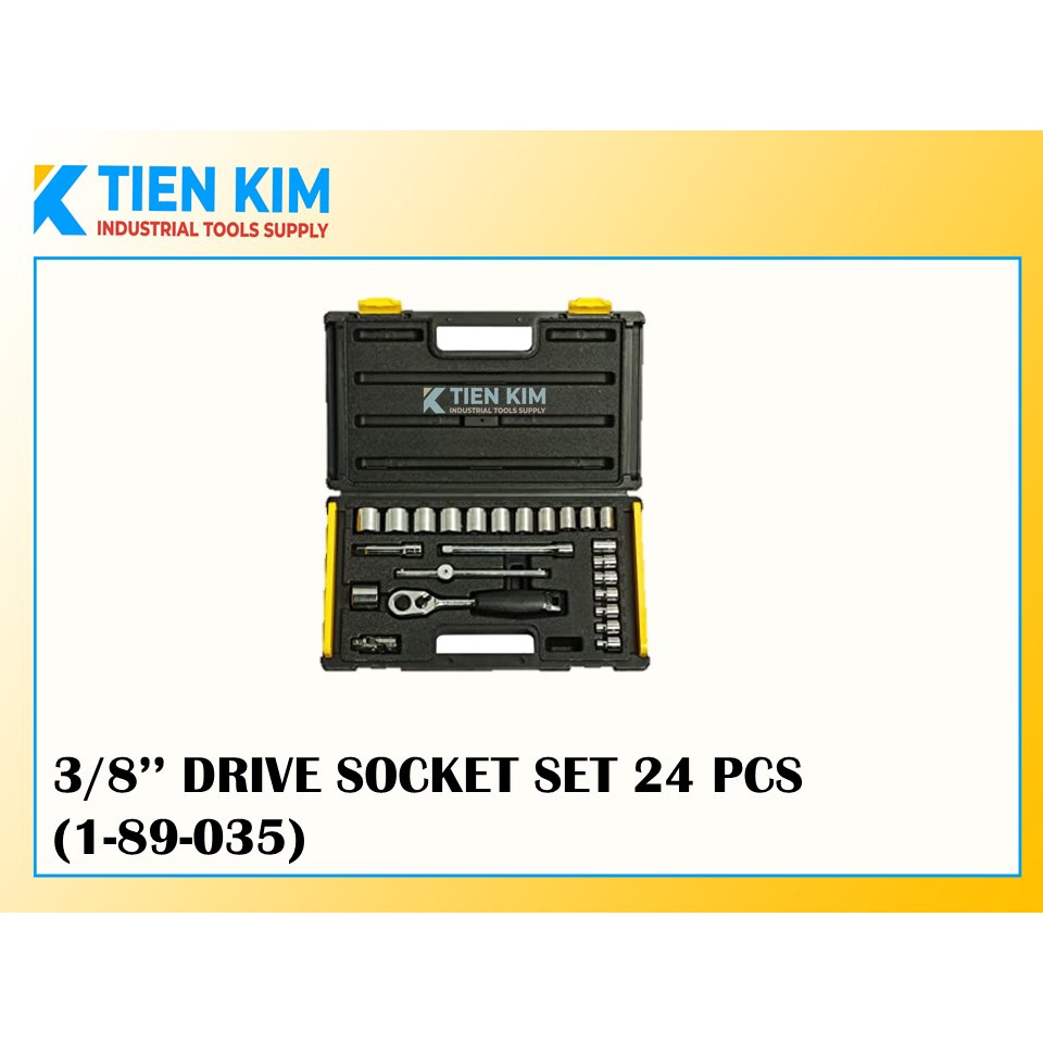 Original Stanley 3/8'' Drive Socket Set, 24 pcs. (1-89-035) | Shopee ...