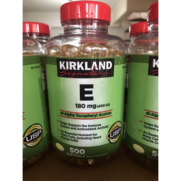 Authentic Kirkland Vitamin E, 400 IU,500 softgels | Shopee Philippines