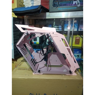 CYBORG THUNDER GAMING CASE PINK WHITE BLACK | Shopee Philippines