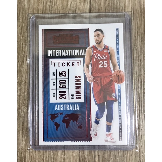 Ben Simmons Contenders Red International 2021 NBA Card | Shopee Philippines