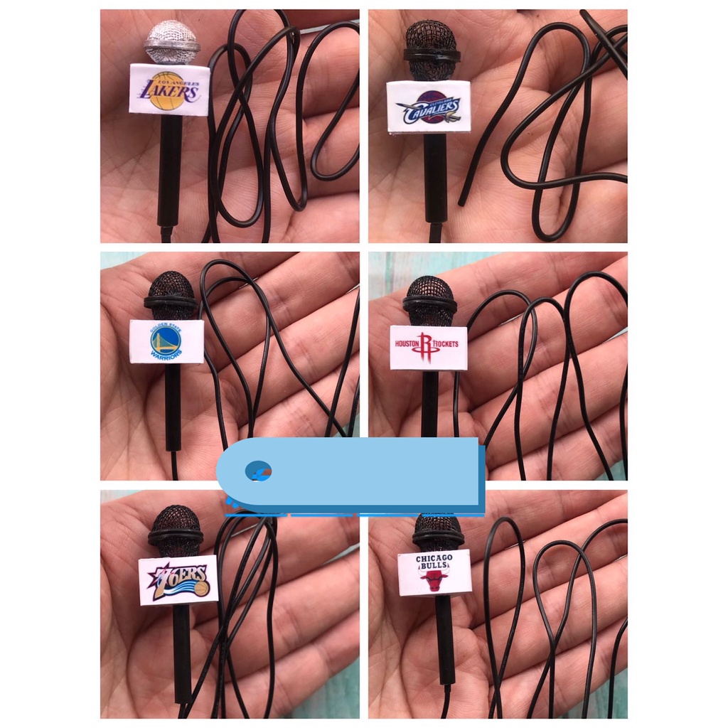 1/6 Basketball Accessories Rocket Lakers Kobe Iverson Jordan Microphone ...
