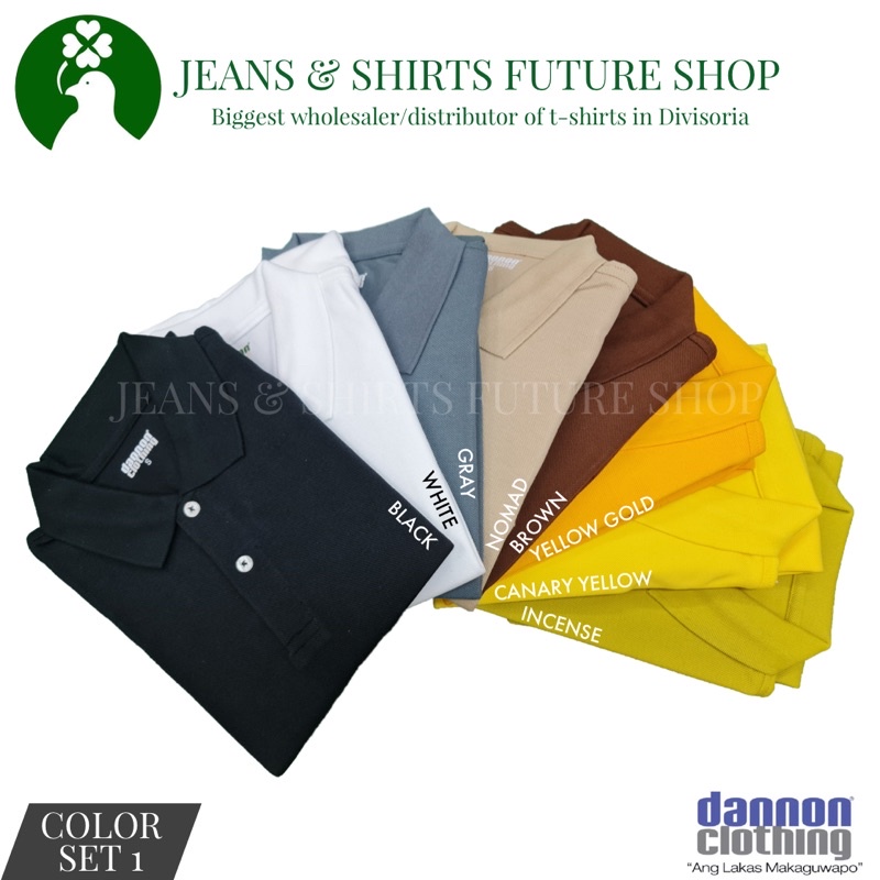 [Dannon Clothing] Men's Premium Polo Shirts Color Set A | Shopee ...