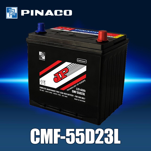 Pinaco JP 55D23L / NS50L / 1SMF Maintenance Free Car Battery, For ...