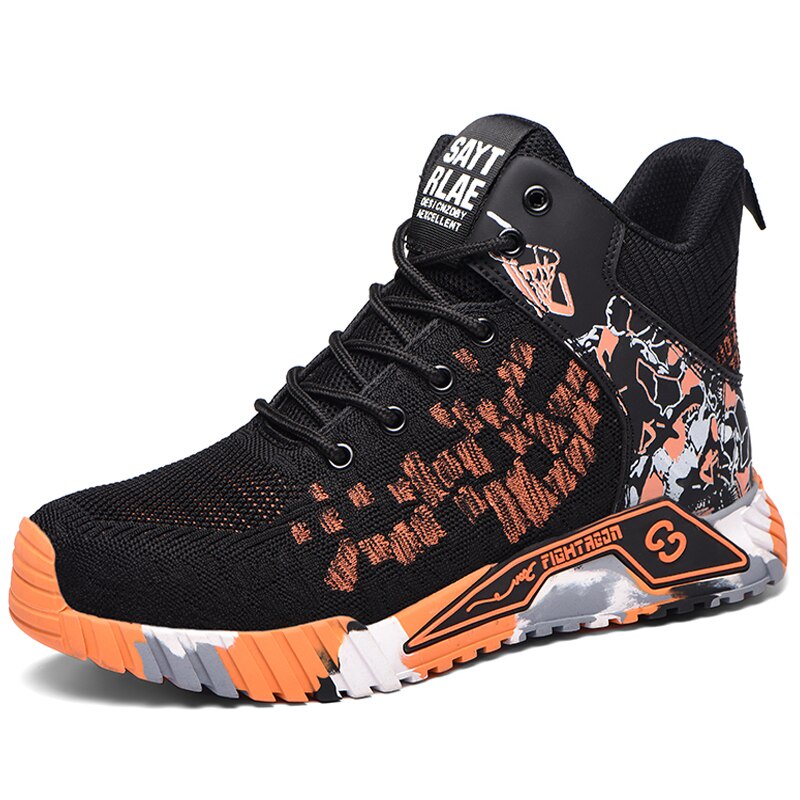 Work Safety Boots Steel Toe Shoes Men Anti Puncture Safety Shoes High ...