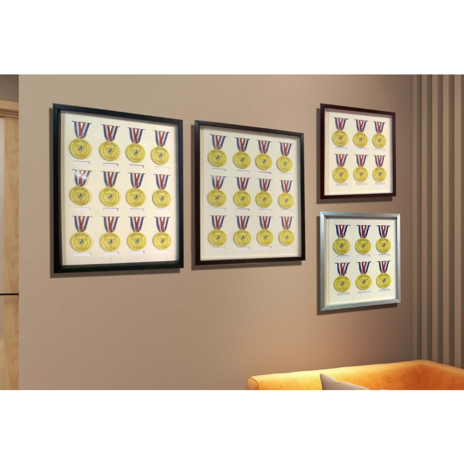 6 Slots Medal Wall Frame with 1.5mm Plastic Sheet or Glass | Shopee ...