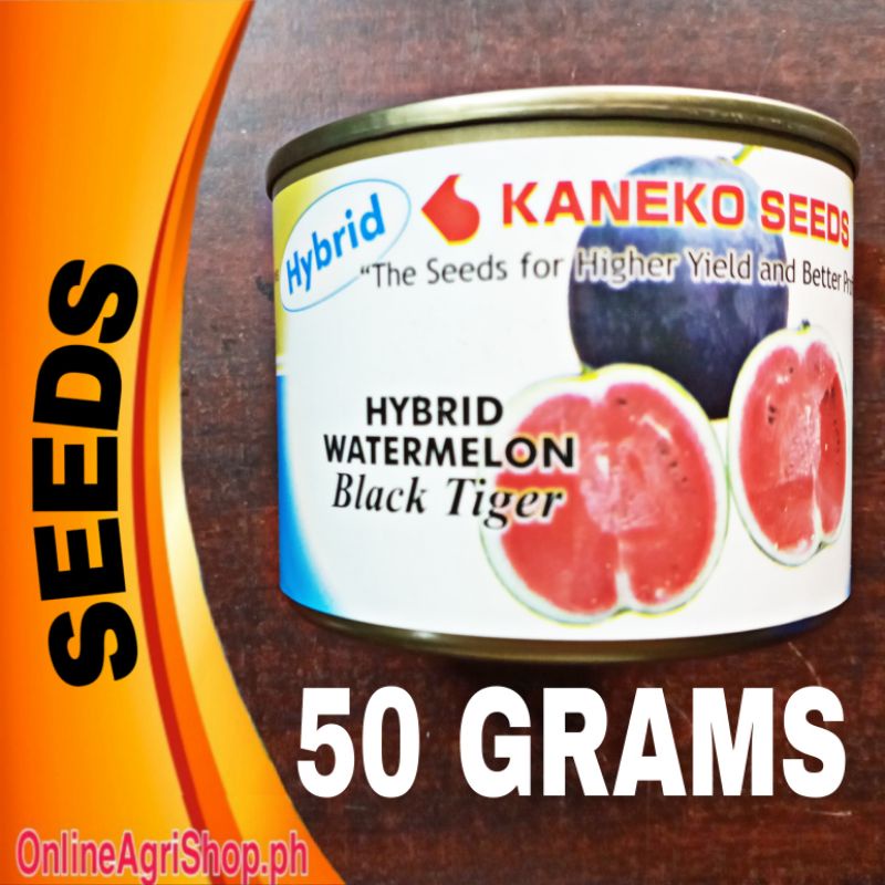 BLACK TIGER F1 HYBRID WATERMELON SEEDS 50 GRAMS KANEKO SEEDS | Shopee ...