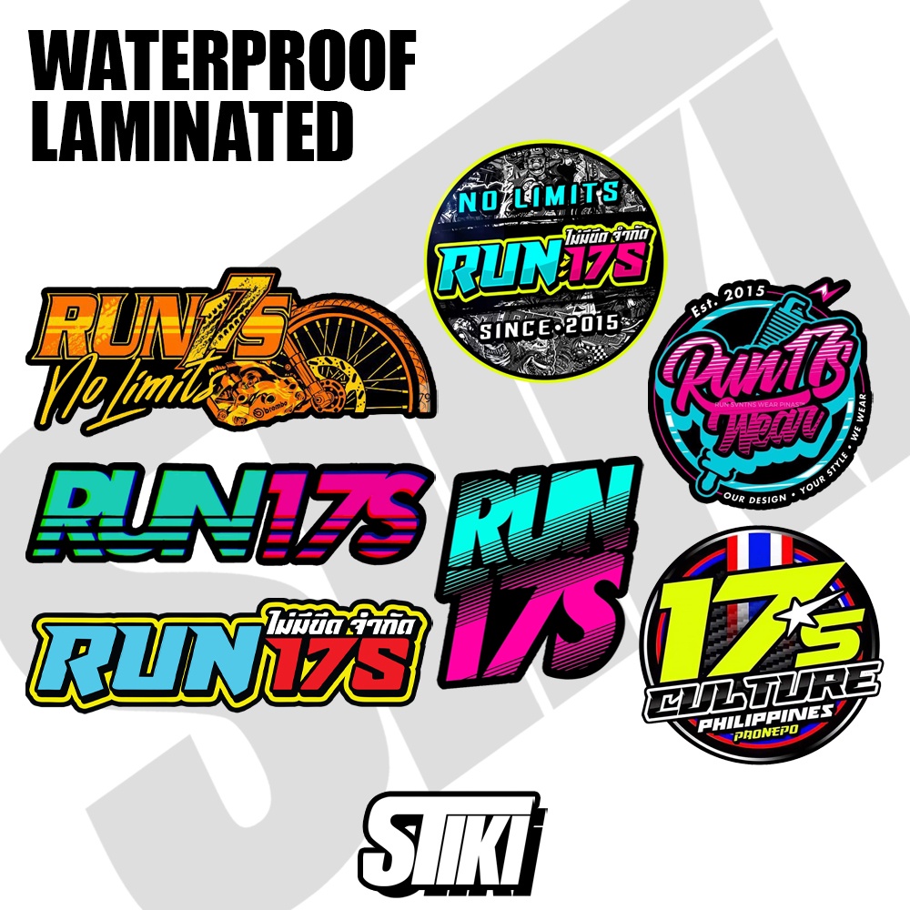 Run17s Vinyl Sticker WATERPROOF | Shopee Philippines