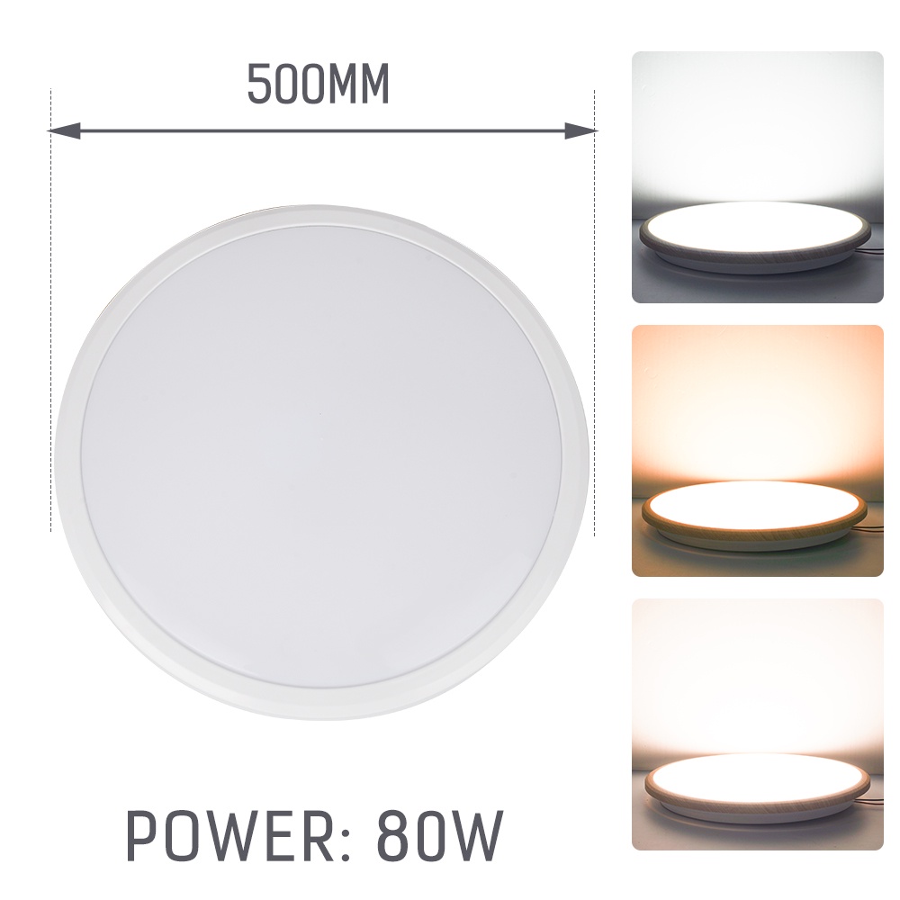 LiLi LED Tri color Ceiling Light Center lamp Wood Print Energy Saving ...