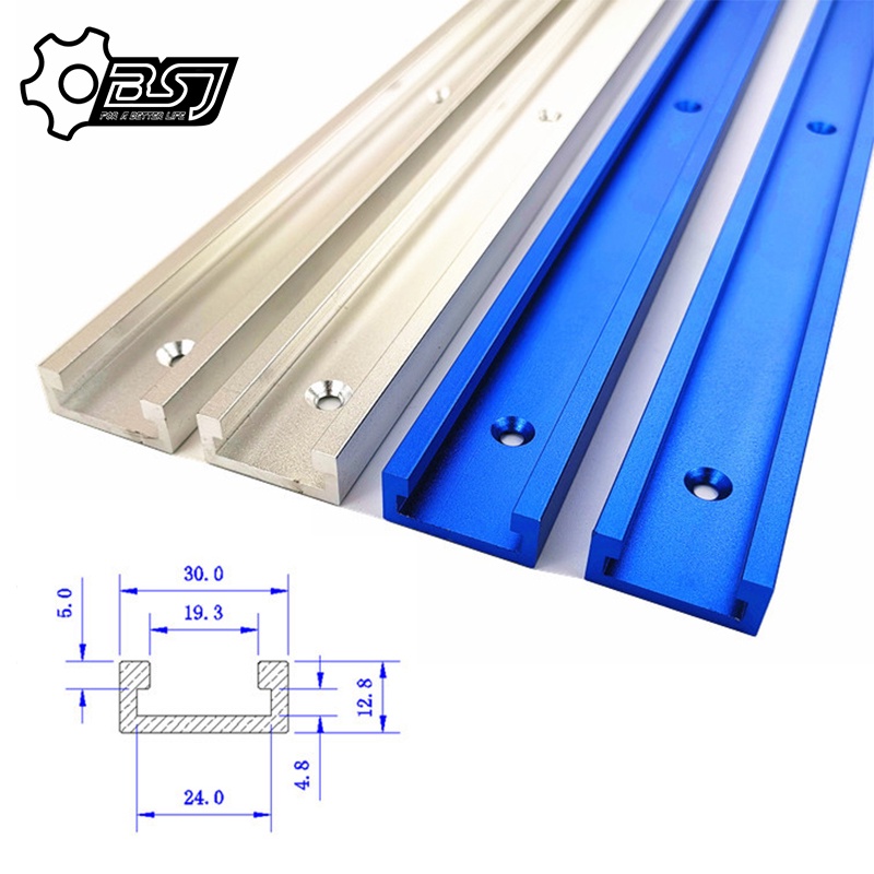 100-500mm Woodworking T-slot Miter Track Aluminum Alloy T-Track Miter ...