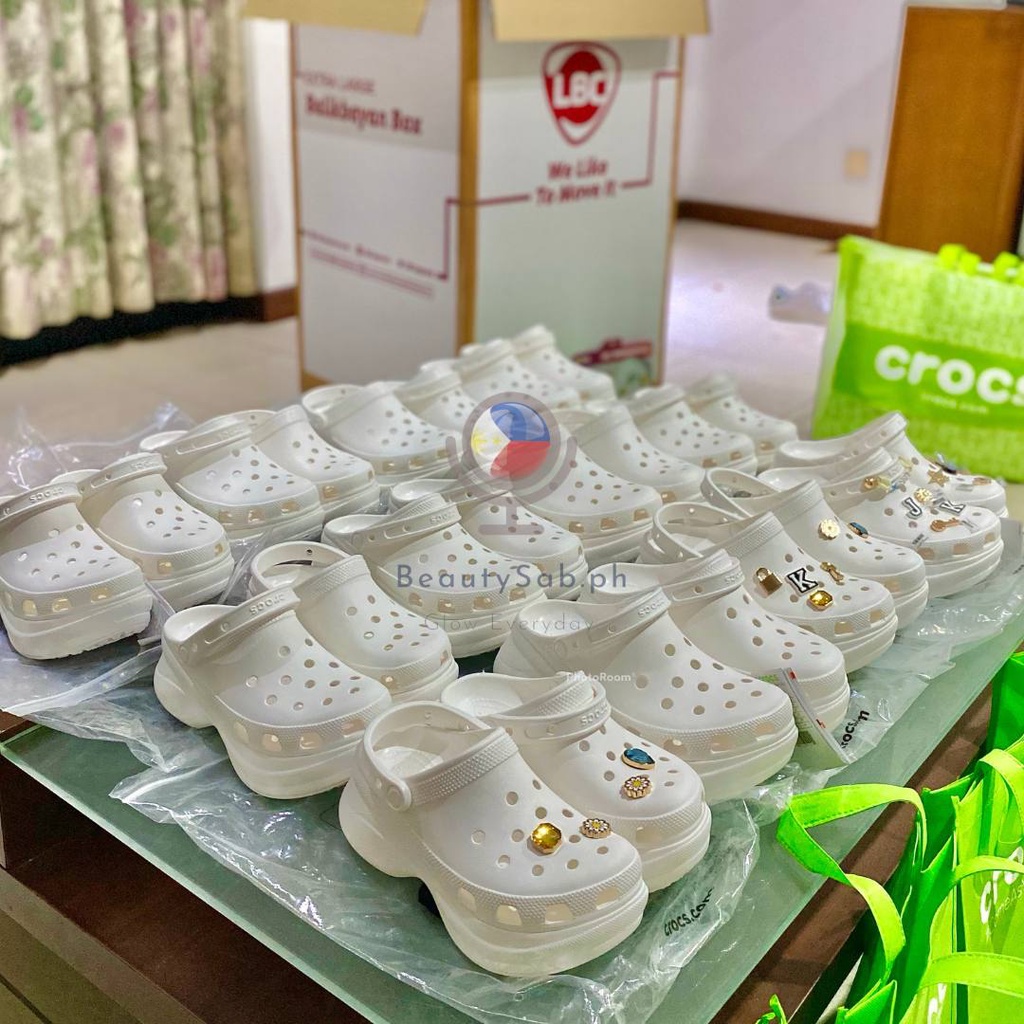Authentic / Original Crocs Classic Bae Clogs WHITE | Shopee Philippines