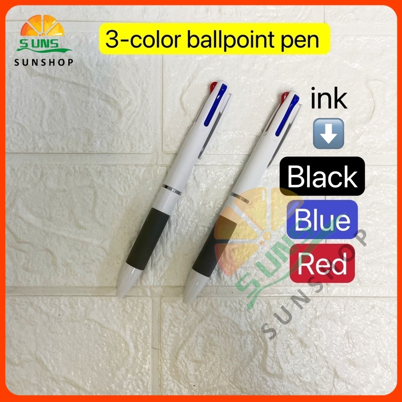 1pc Ballpen 3in1（3 Colors）3-color ballpoint pen school supplies ...