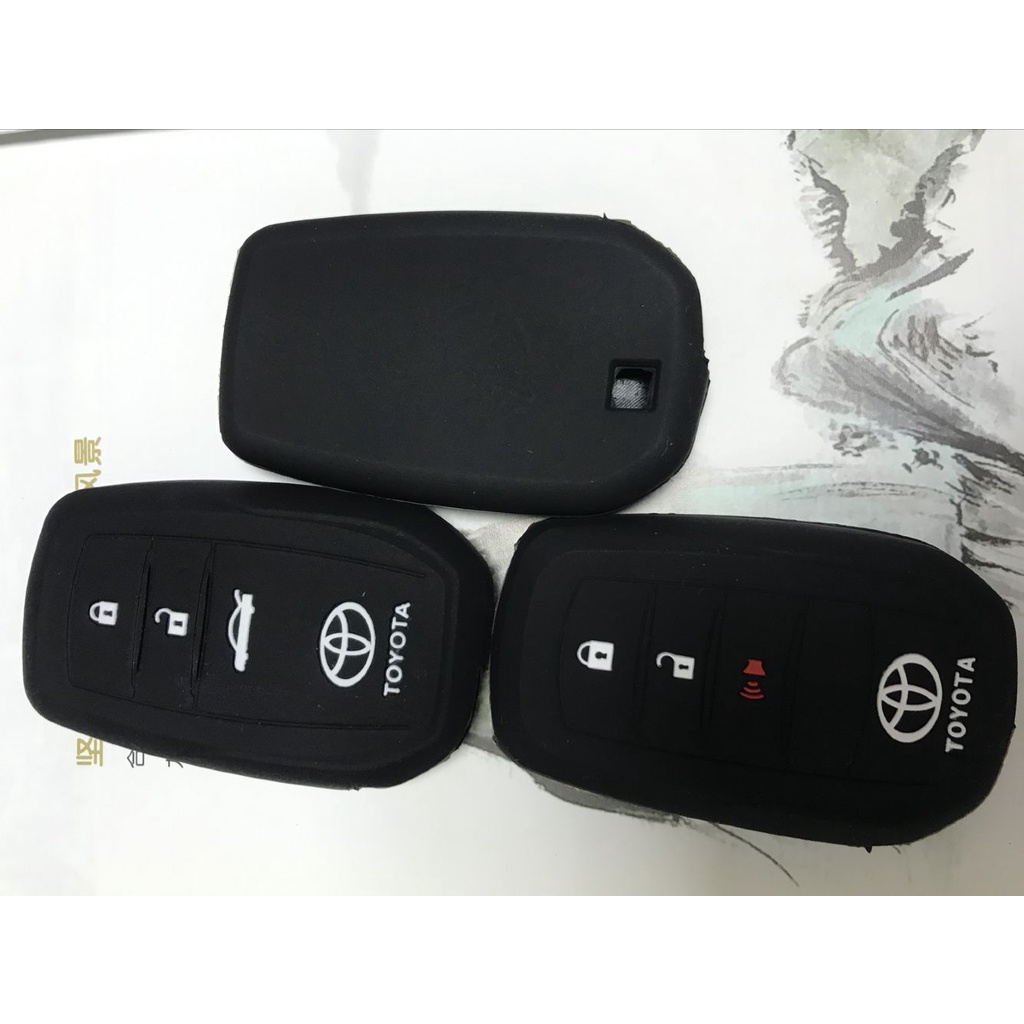 perfect toyota 3 button snmart key silicone cover to protect & decorate ...