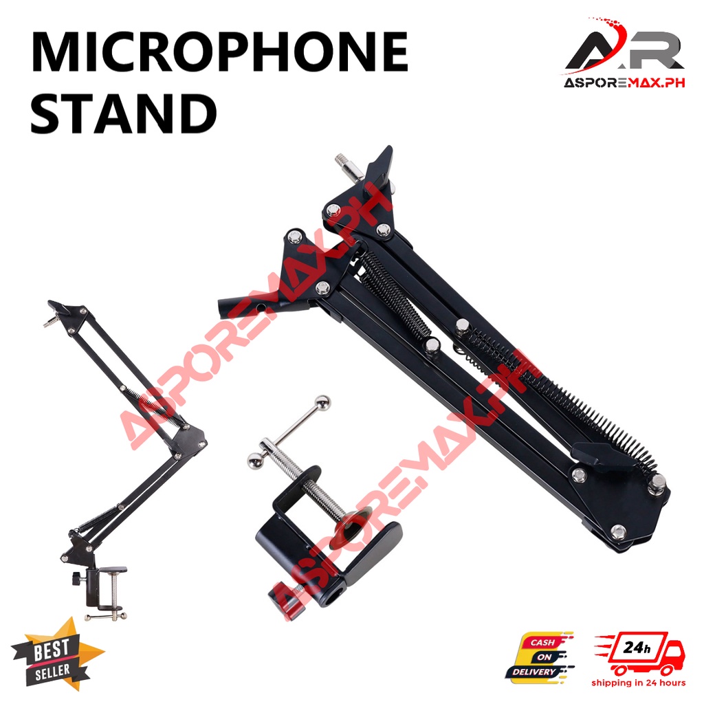 MICROPHONE STAND Professional Recording Microphone Stand COD | Shopee ...