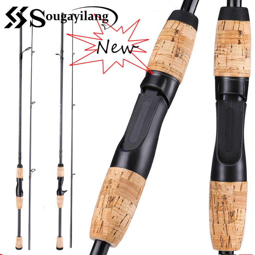 Sougayilang New Fishing Rod 1.8m 2 Sections Spinning/Casting With Medium Model 6-12 Lbs | Shopee ...