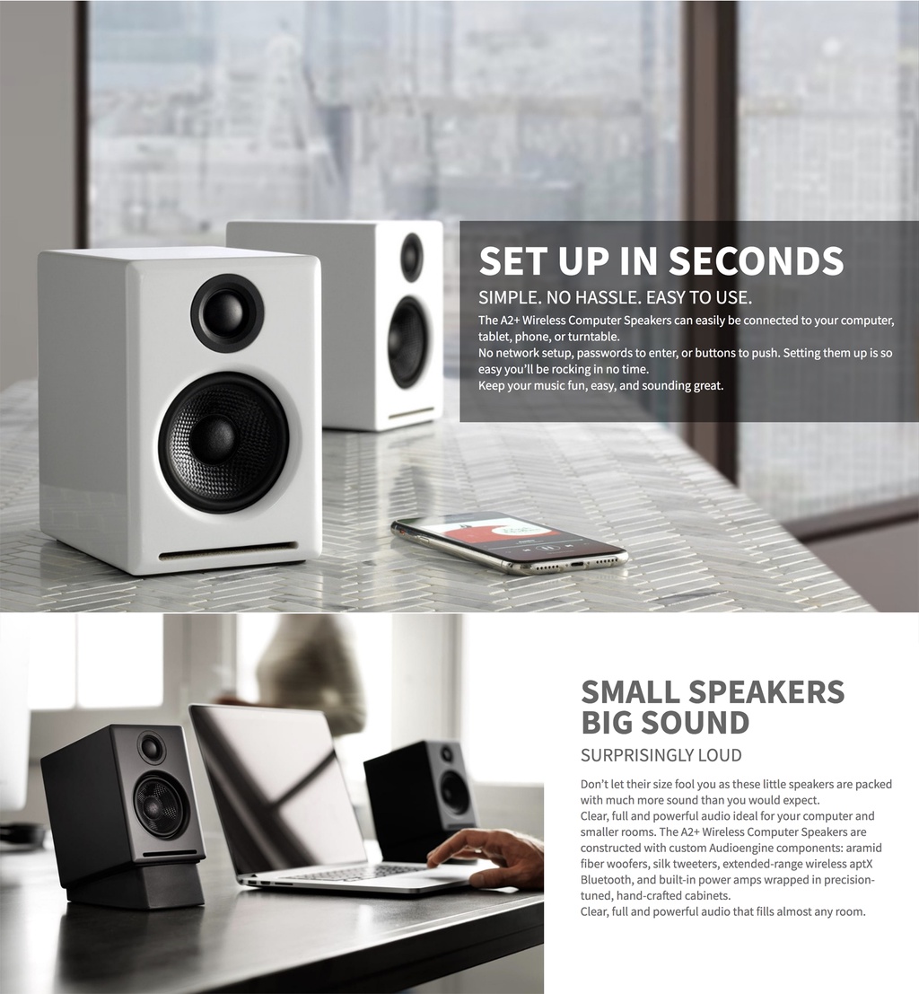[ONLINE EXCLUSIVE] Audioengine A2+ Home Music System with Bluetooth ...