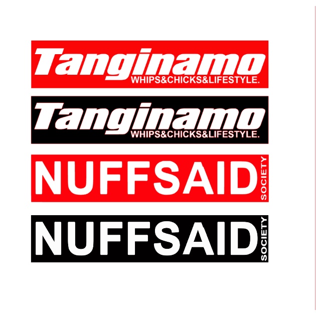 nuffsaid society and tangnamo lifestyle vinyl sticker waterproof ...
