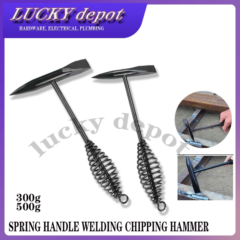 SPRING HANDLE WELDING CHIPPING HAMMER 300g / 500g | Shopee Philippines
