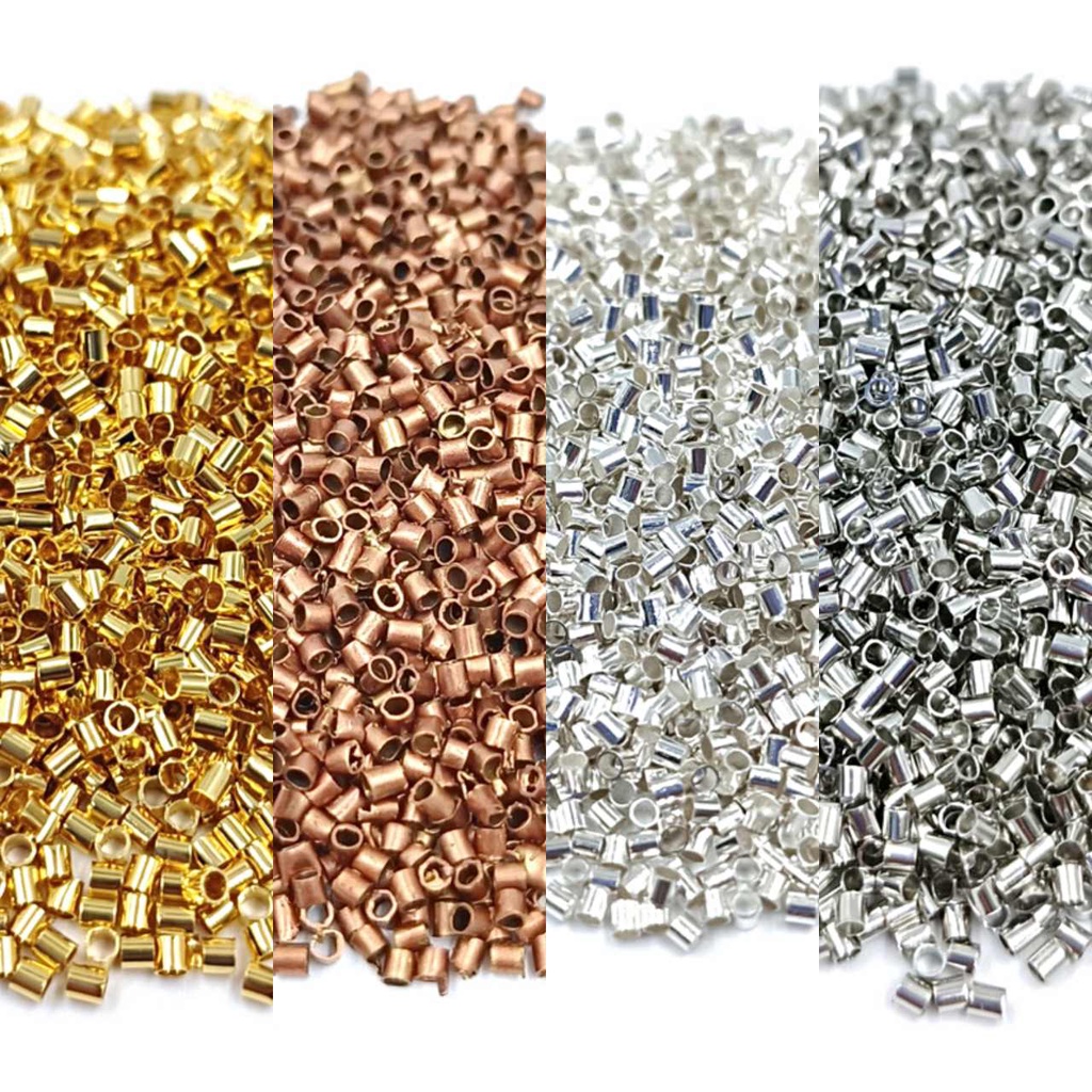 500pcs/300pcs Cylindrical Tube End Positioning Beads for Jewelry Making ...