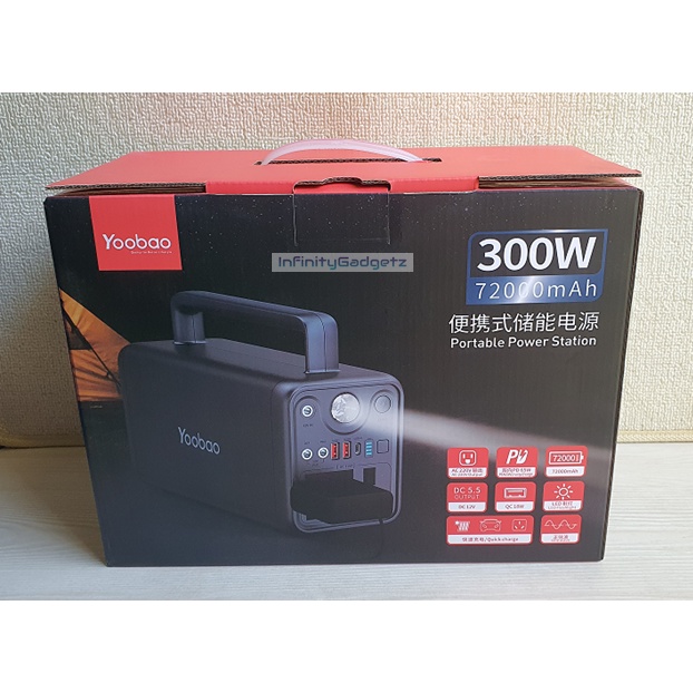 Yoobao 72000mAh EN300WLPD Power Station Portable Generator with AC port ...
