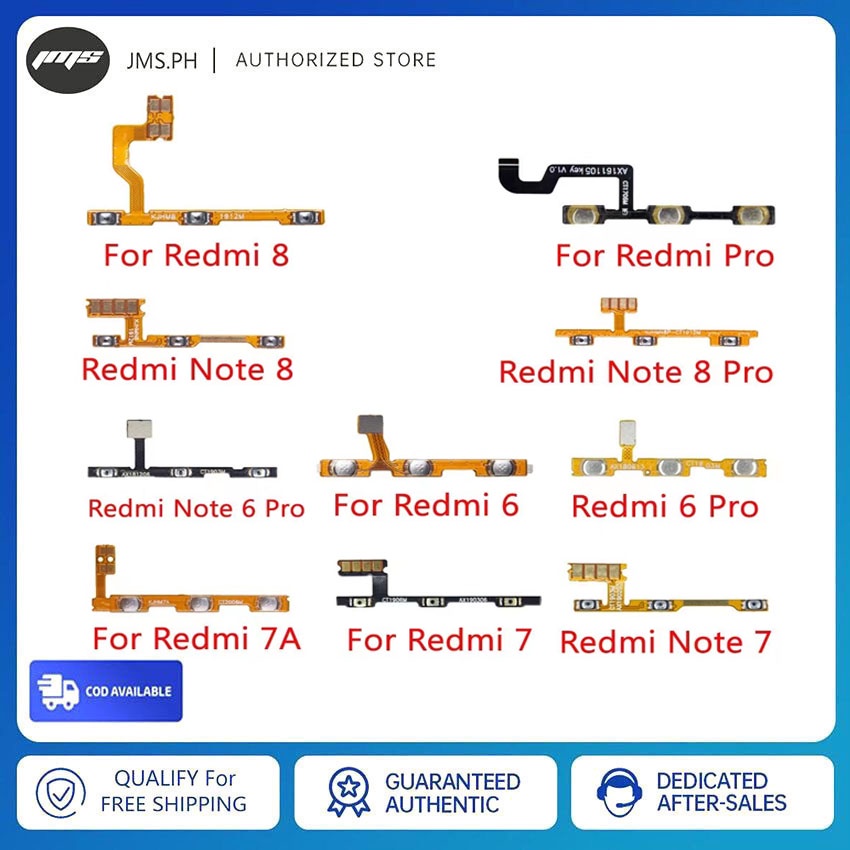Xiaomi Redmi Power Volume Button Flex Cable for S2 4A 5A 6A 7A 9A Note ...
