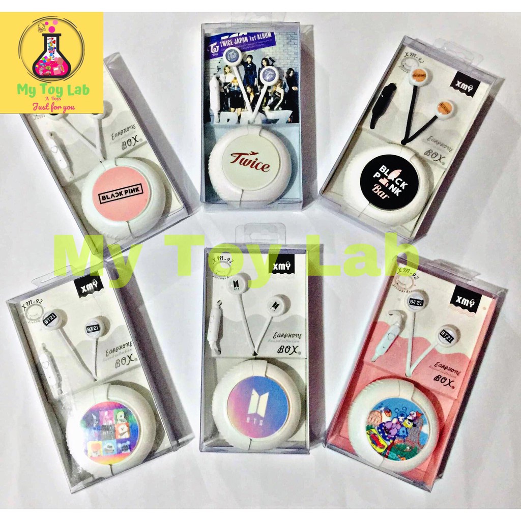 My Toy Lab KPOP EARPHONE/ HEADSET with CASE & MICROPHONE | Shopee ...