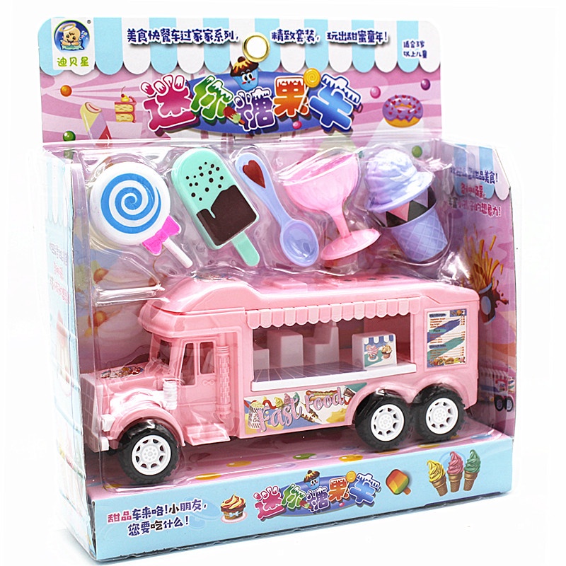 Mini Ice Cream Cart House Car Candy Shopping Cart Ice Cream Truck Candy ...