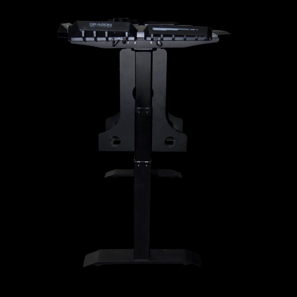 Dragonwar Height Adjustable RGB Light Effect Gaming Desk 2 Fold (GT-007 ...