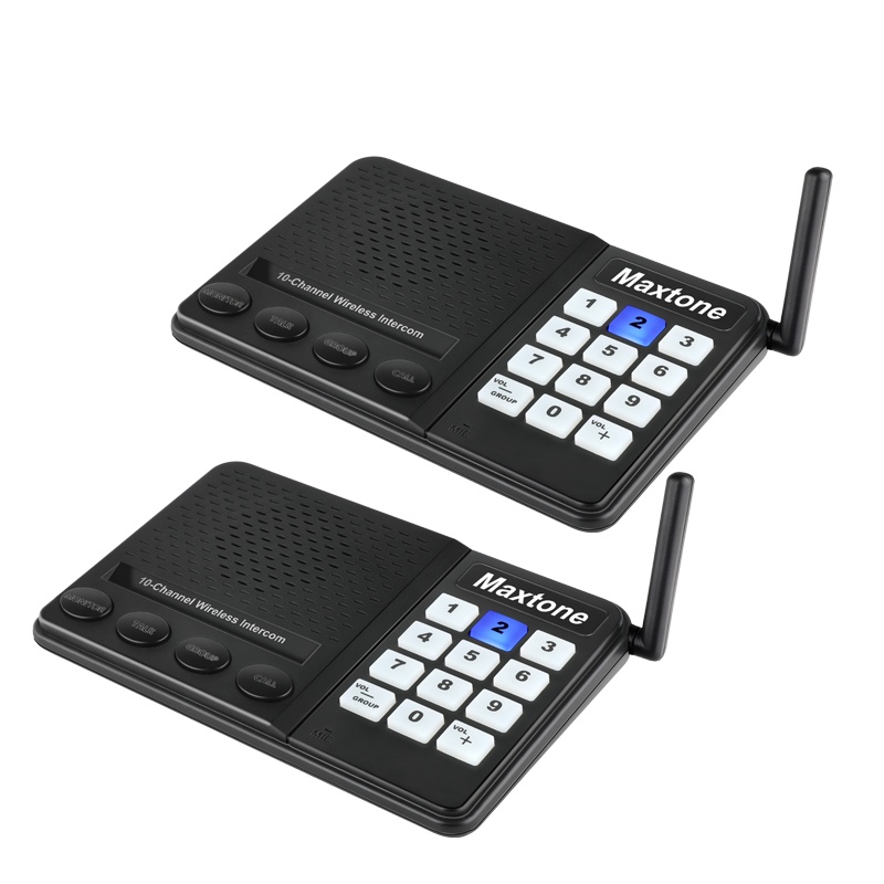 Ready stock,Wireless Intercom System 10 Channel 1K Meters Range No ...