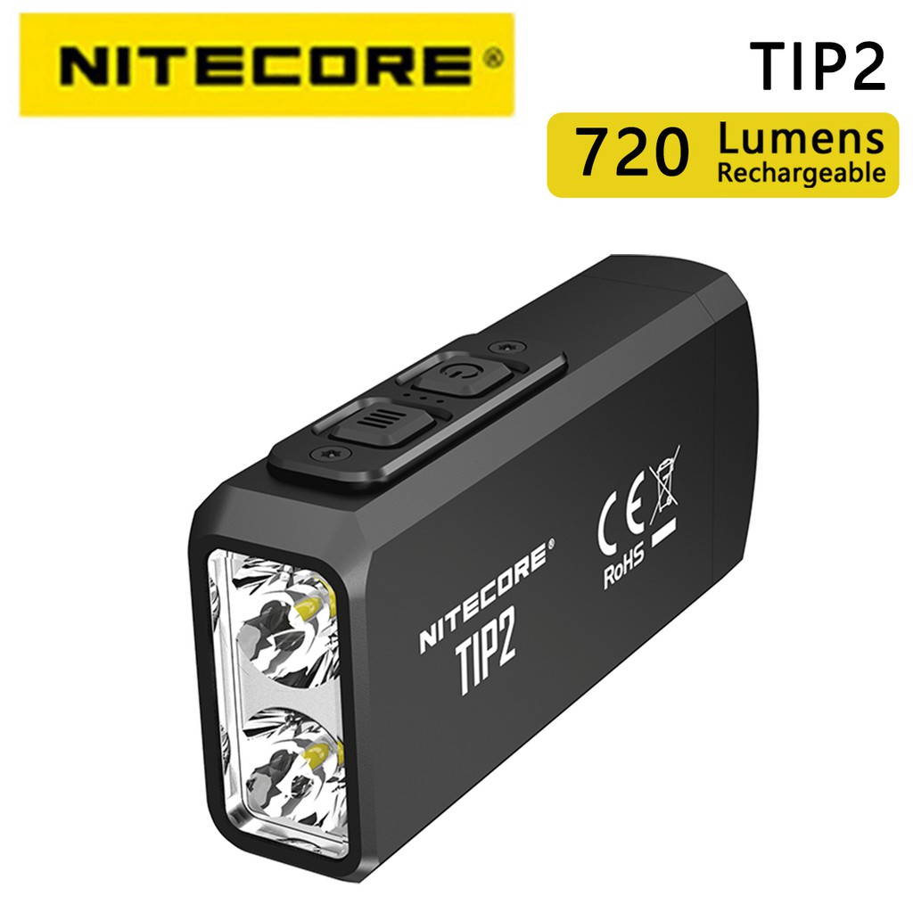 NITECORE TIP2 720 lumens button light, support USB charging | Shopee ...