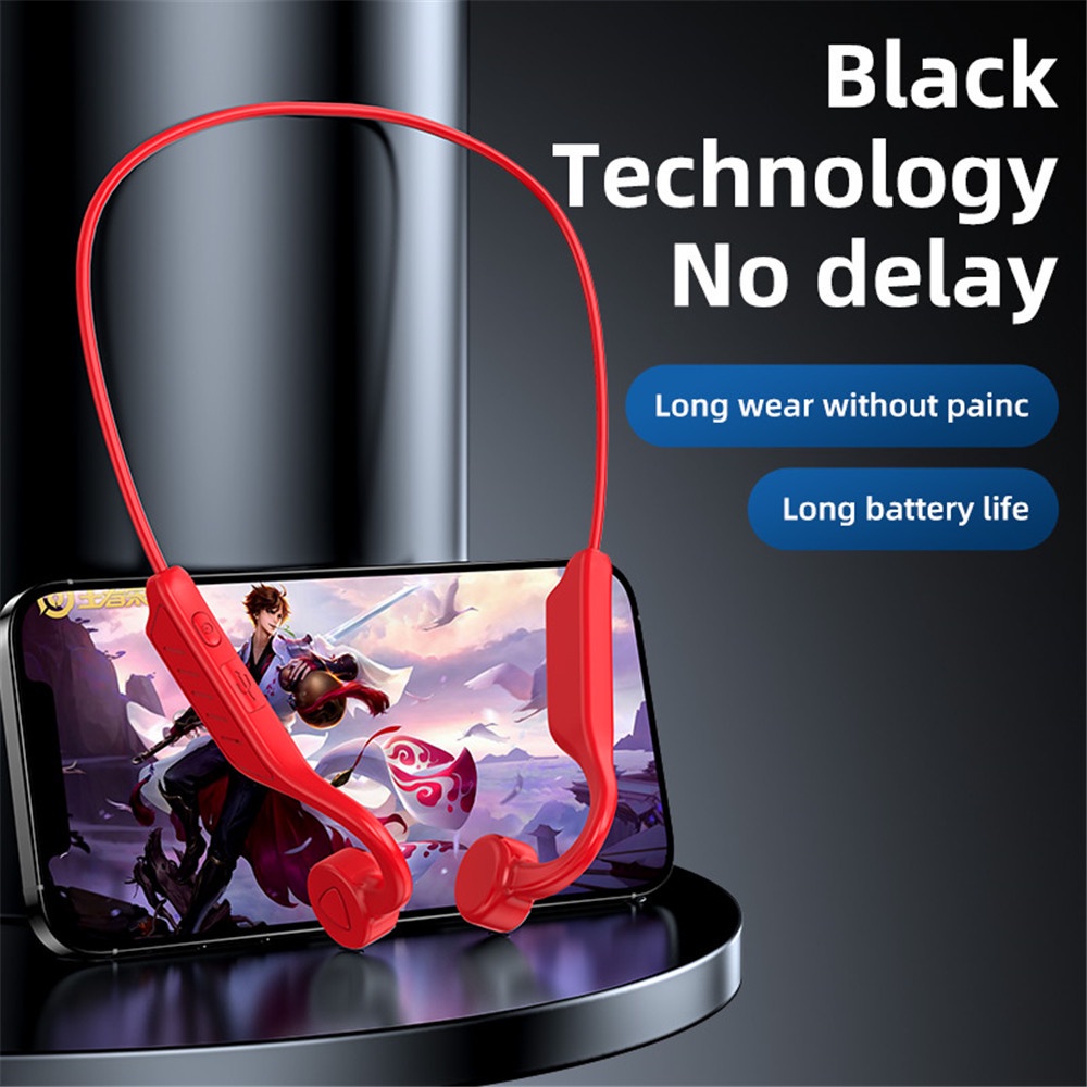 Bl15 Bone Conduction Bluetooth5.0 2.4 Ghz In-Ear Headset for Neck ...