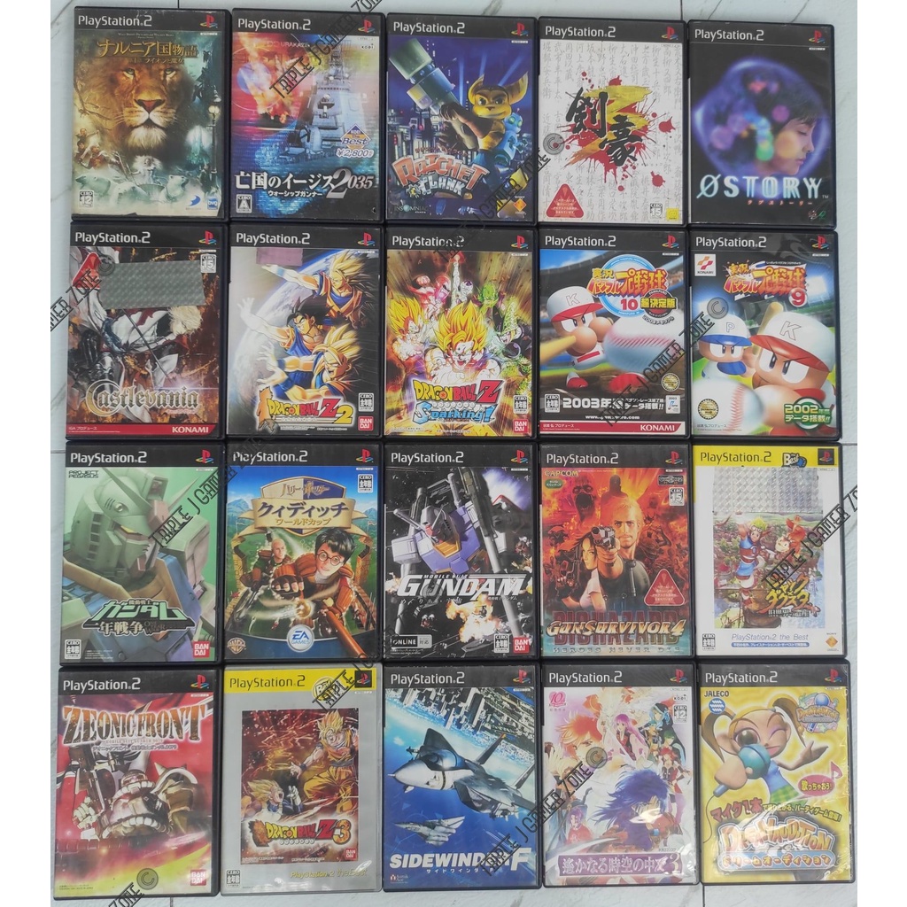 PS2 Playstation 2 Japan Import Original CD Game Games NTSC-J Batch 8 9 ...