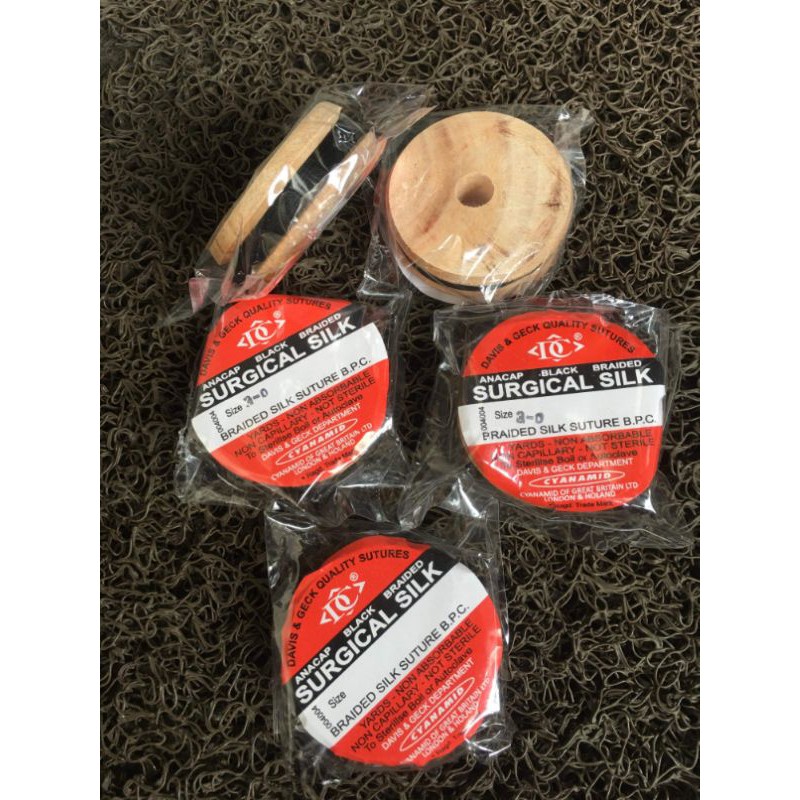 surgical braided silk suture thread per spool orthodontics | Shopee ...