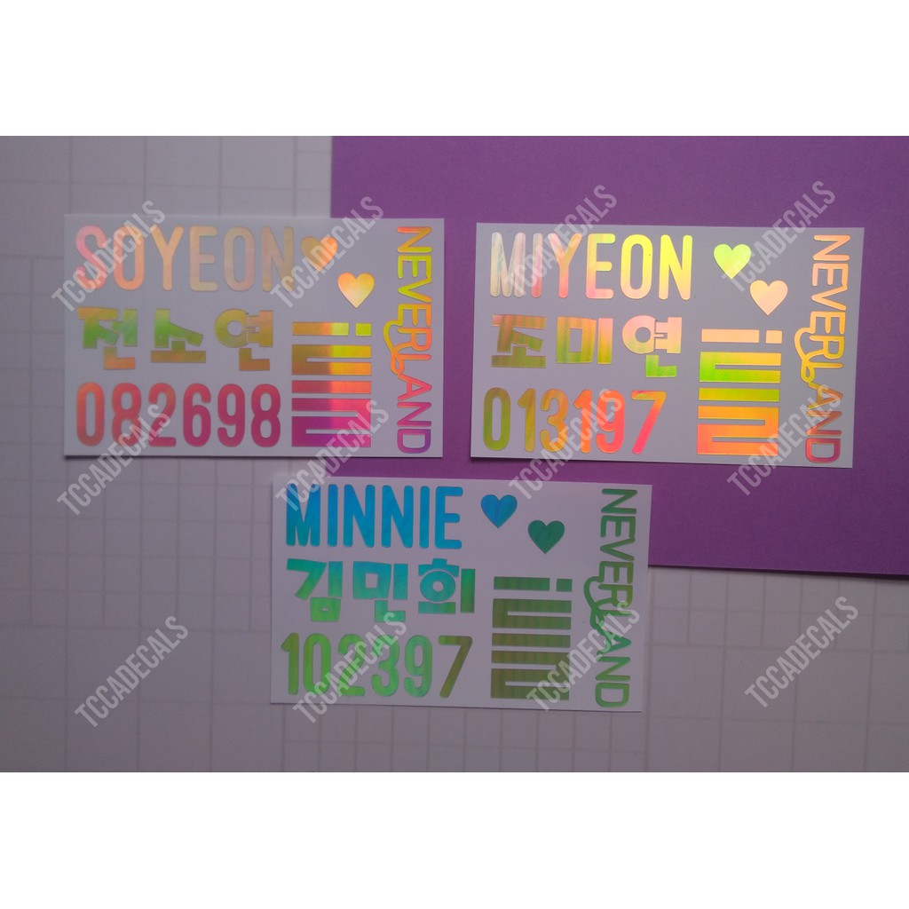 Bias Decal Sticker: (G)I-dle | Shopee Philippines