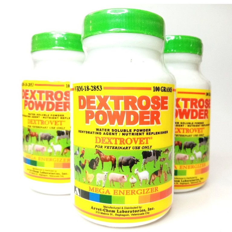 [VET SUPPORT] 3bottles 100g dextrose powder (dextrovet) water soluble ...