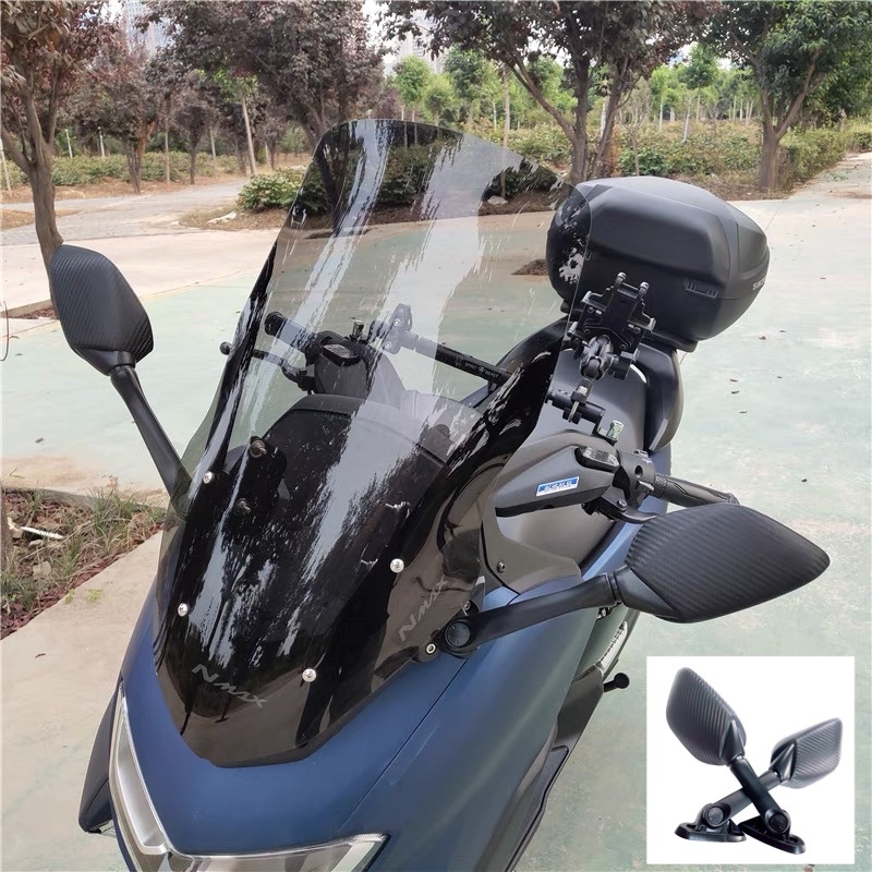 Universal Short Stem Side Mirror For Yamaha Nmax, Honda Adv/PCX ...