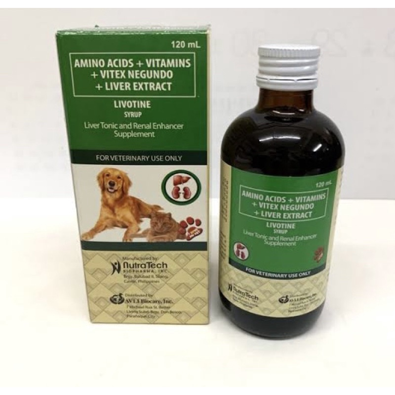 Livotine Syrup for Pets Liver Tonic Renal Enhancer | Shopee Philippines
